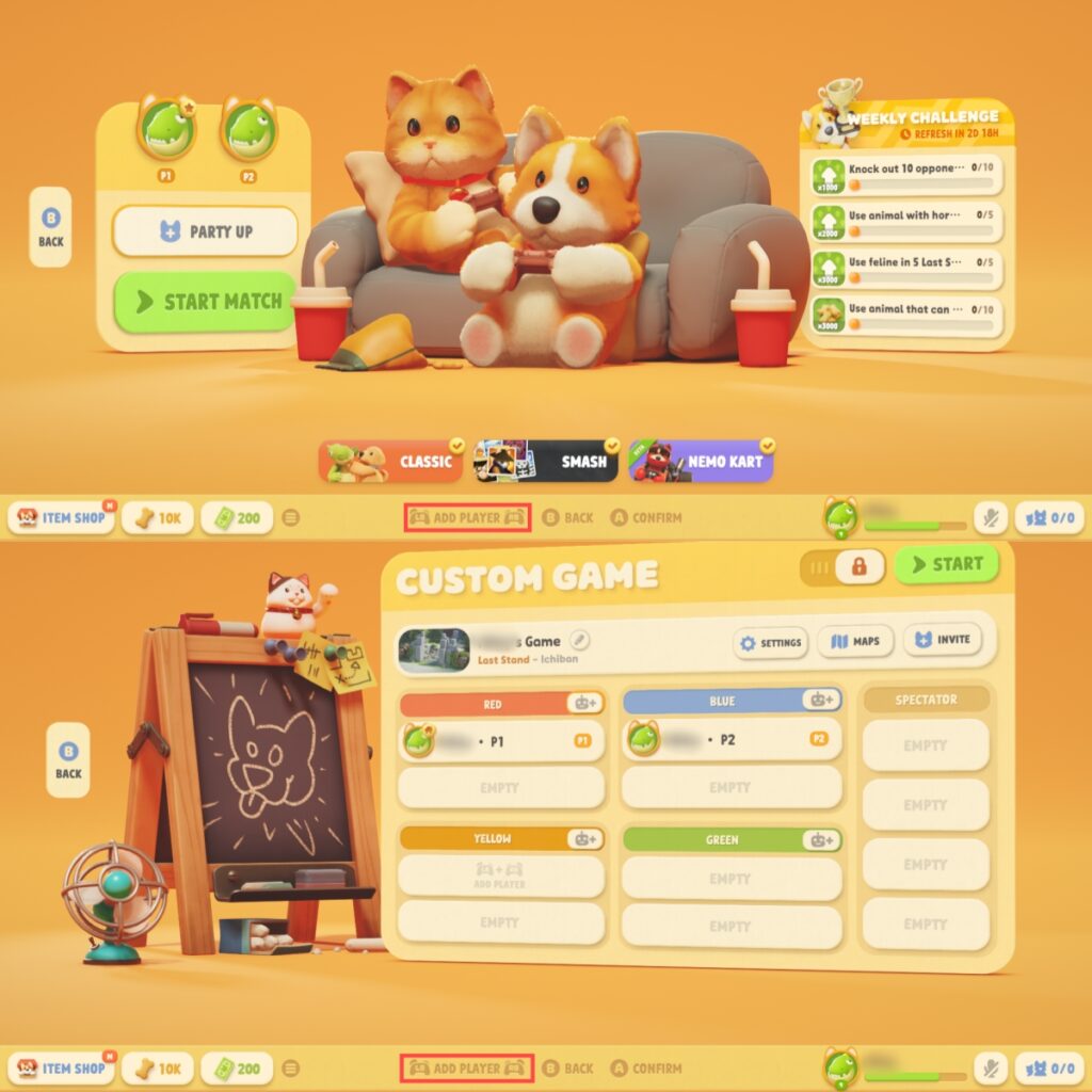 How do I play local split-screen with multiple players? – Support